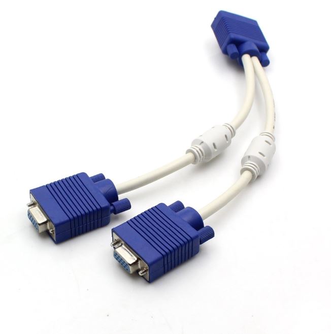 Dell WU329 | DVI to DVI/VGA Dual Monitor Splitter Y Cable - gotodirect.com